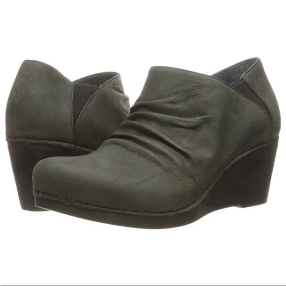 Dansko | Shoes | Dansko Comfort Wedge Heel Ankle Boots Bootie Slouchy ...